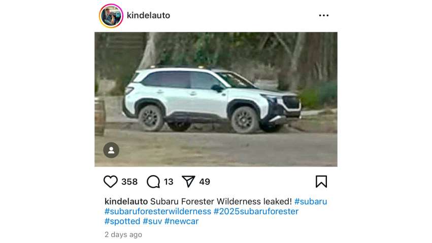 Toughened up hybrid family SUV revealed? New 2026 Subaru Forester Wilderness leaks online ahead ...