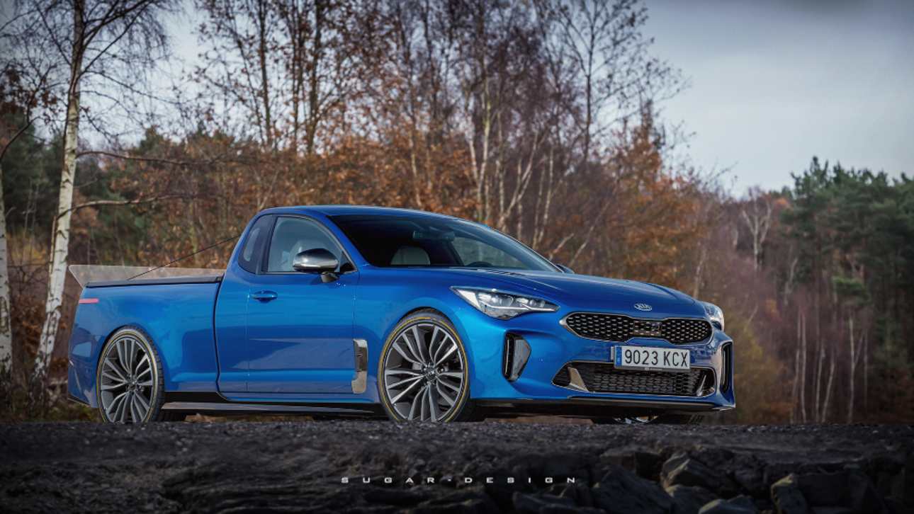 New Kia ute render surfaces: Stinger-based pick-up would put the ...