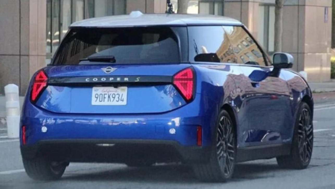 Caught undisguised! 2024 Mini Cooper electric car spotted without ...
