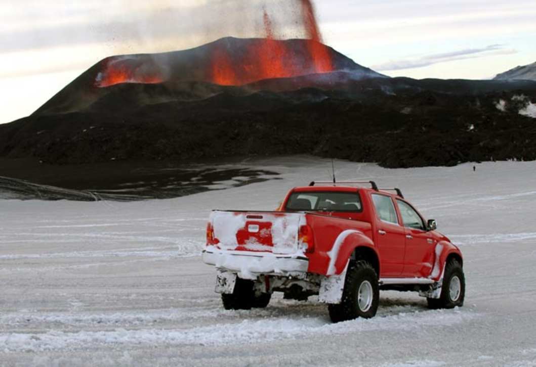 Toyota Hilux trek to volcano - Car News | CarsGuide