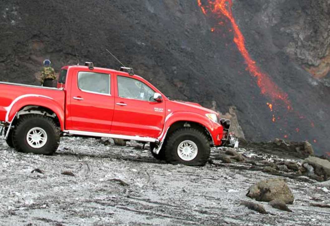 Toyota Hilux trek to volcano - Car News | CarsGuide