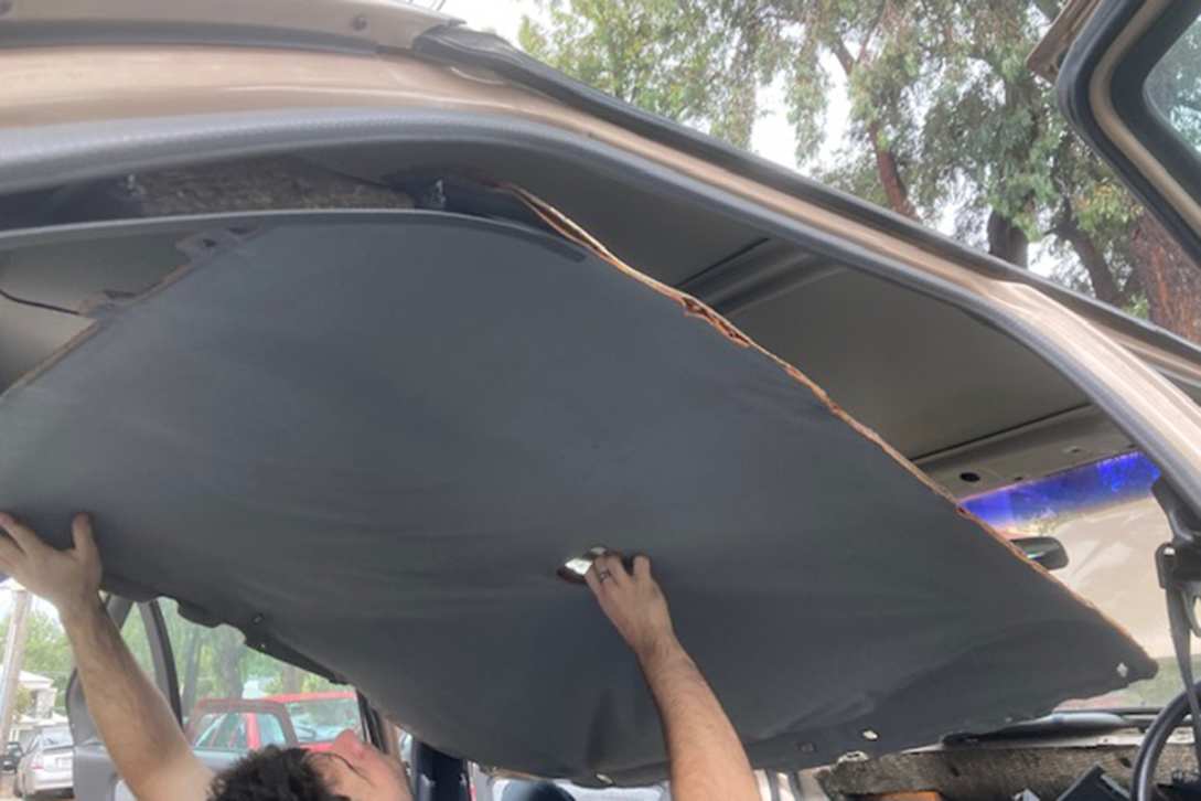 How To Replace Roof Liner In A Car