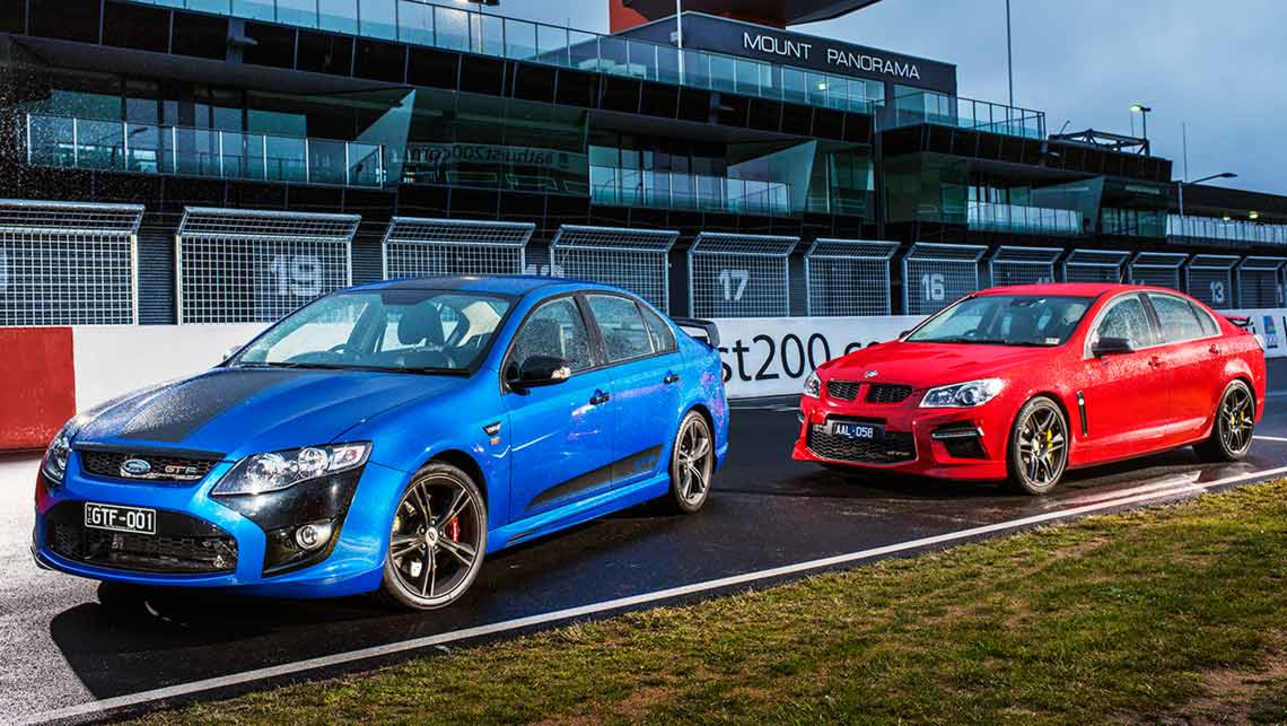 Ford Falcon GT-F v HSV GTS 2014 Review | CarsGuide