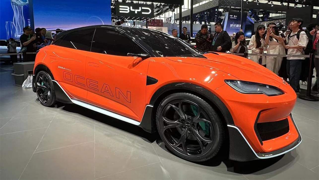 BYD's building a hot hatch? BYD Ocean M hot hatch concept previews a new hatchback electric car ...