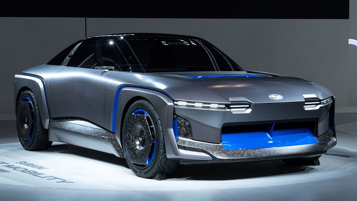 Sporty Subarus aren't dead! This new electric sports car shown at the Japan Mobility Show could ...