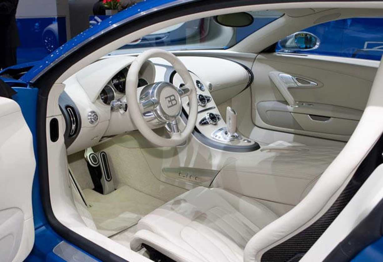 bugatti interior blue