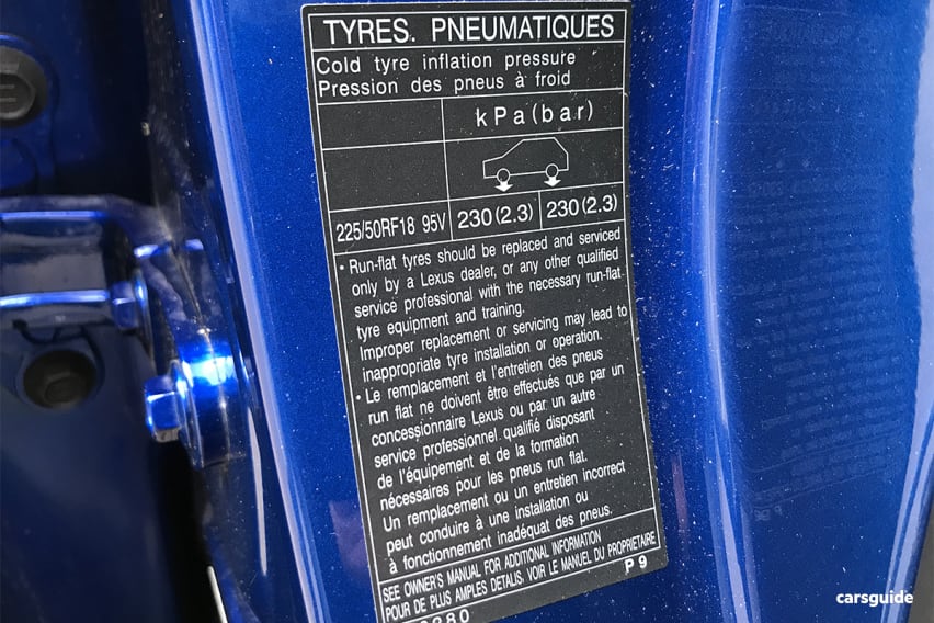Lexus UX200 Tyre Pressure: Recommended PSI, KPA & Bar | CarsGuide