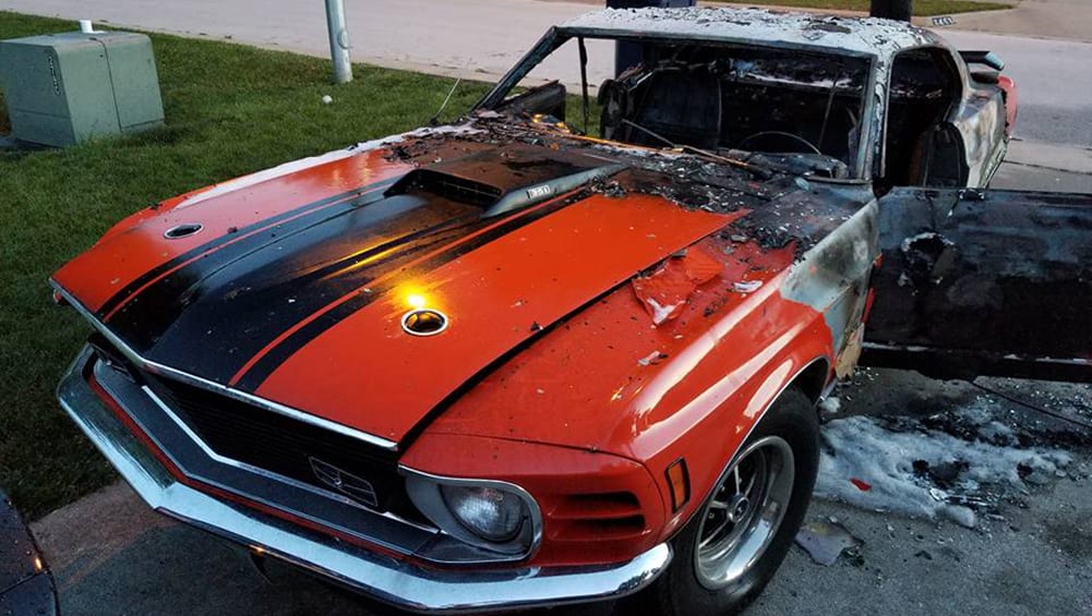 The internet rallies around a little boy and his destroyed Mustang ...