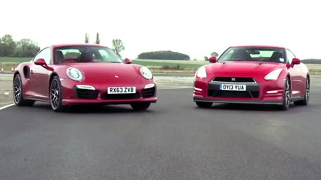 Porsche 911 Turbo S vs Nissan GT-R 2014 review | CarsGuide