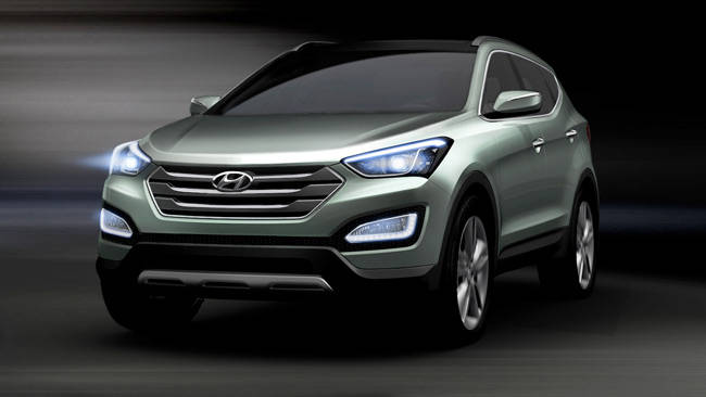 Hyundai Santa Fe teaser photos for New York - Car News | CarsGuide