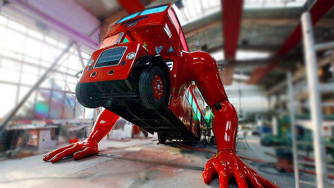 Watch a London bus do push-ups - Car News | CarsGuide