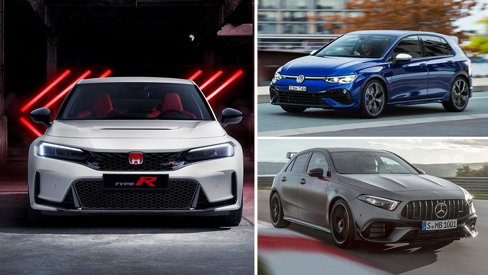 Is the 2023 Honda Civic Type R more powerful than a Volkswagen Golf R ...
