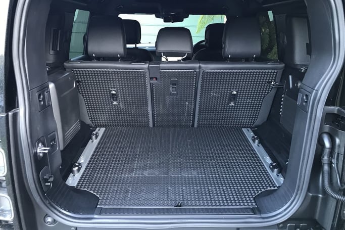 Land Rover Defender Boot Space, Size, Luggage Capacity & Cargo Volume ...