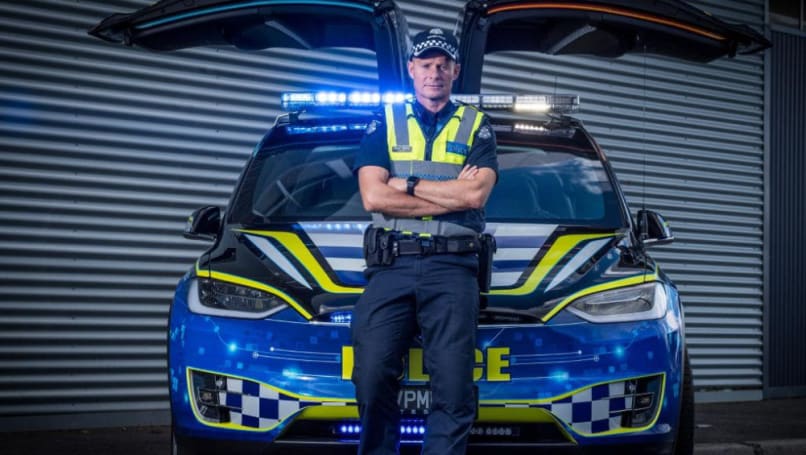 Electric charge: Tesla Model X earns Victoria Police stripes as first ...