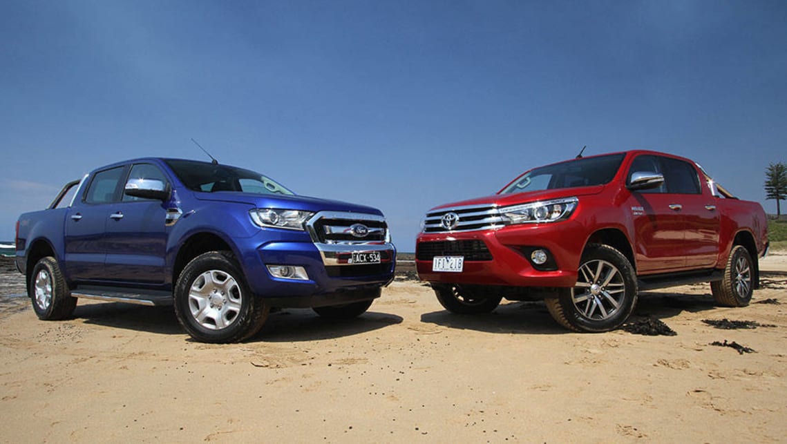 Ford Ranger closing in on Toyota Hilux's top spot - Car News | CarsGuide