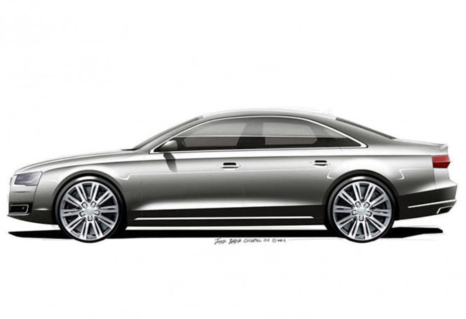 Audi A8 teased in design sketches - Car News | CarsGuide