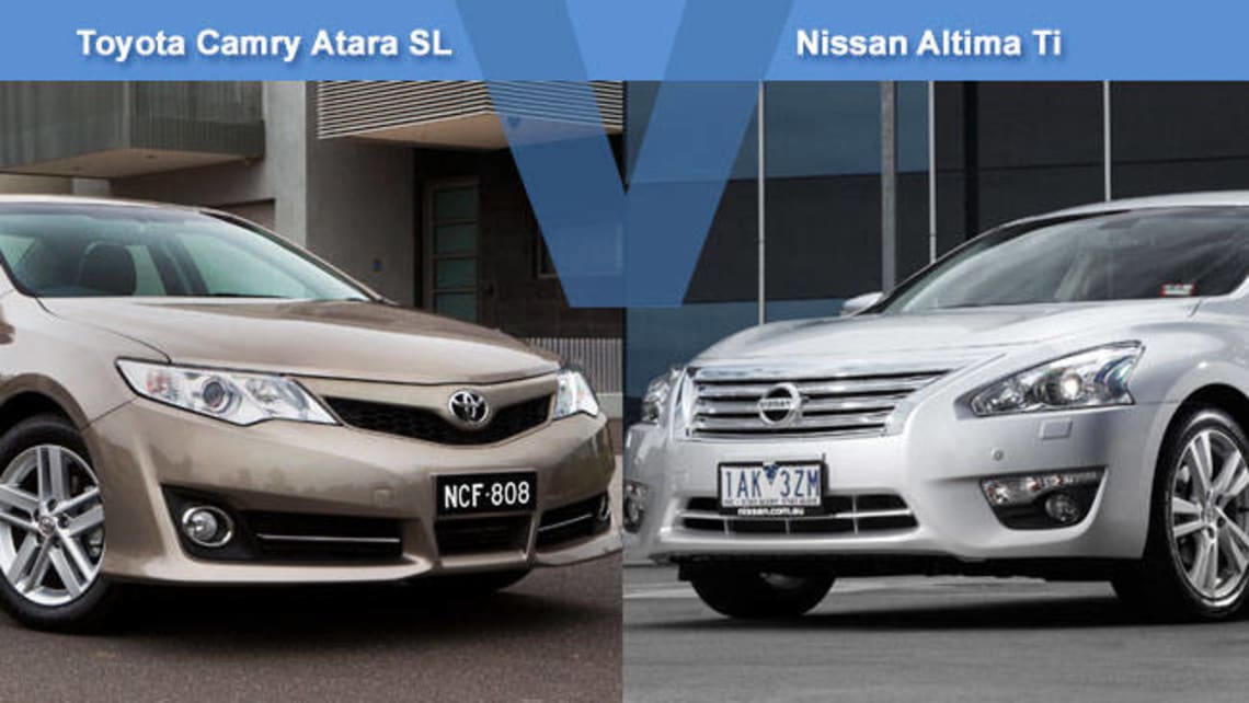 Toyota Camry Atara SL vs Nissan Altima Ti - Review | CarsGuide