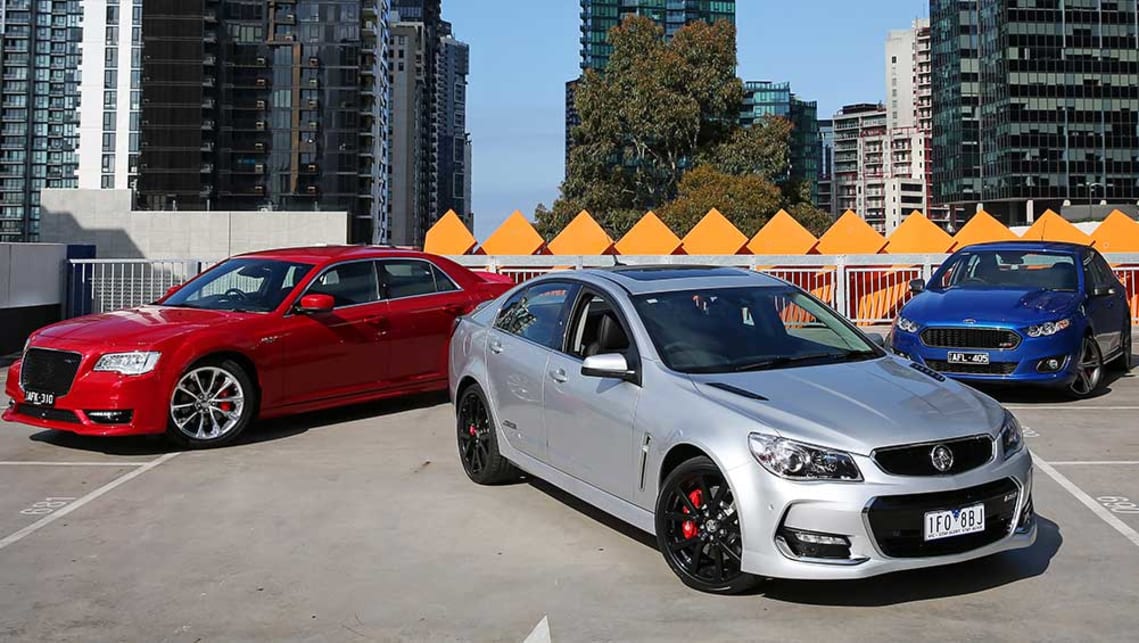 Holden Commodore SS-V Redline, Chrysler 300 SRT and Ford Falcon XR8 ...