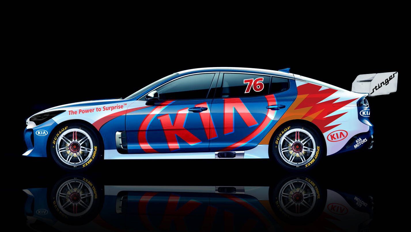 Kia Stinger in the Supercars mix - Car News | CarsGuide