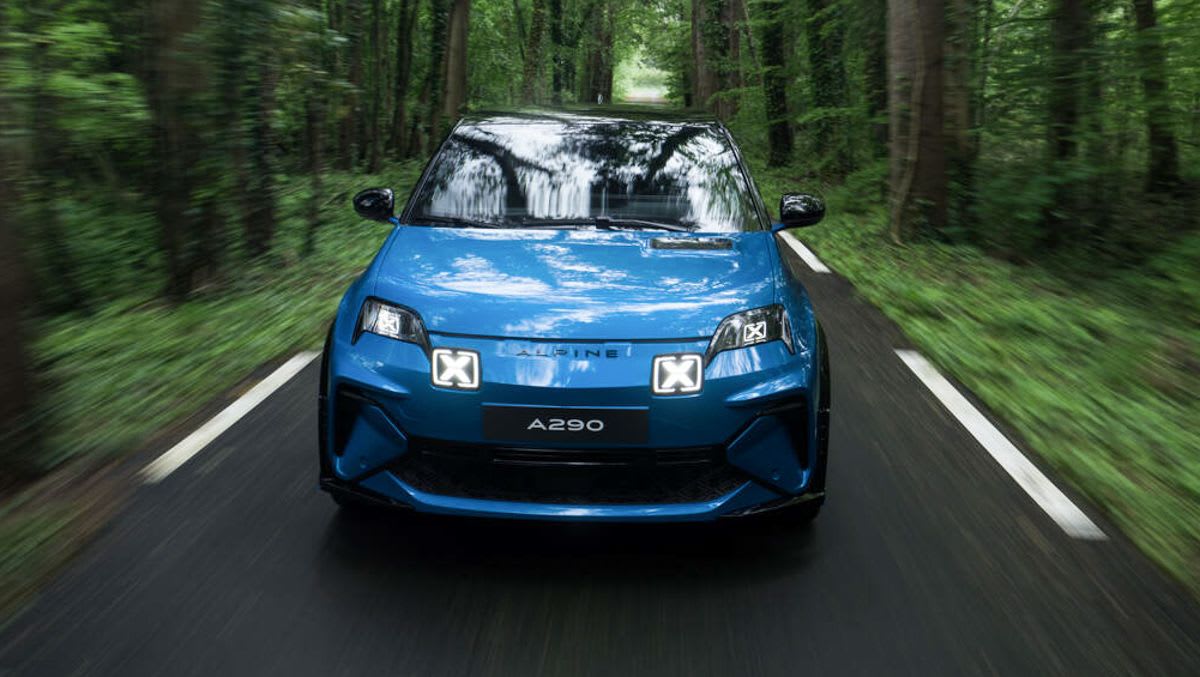 New electric car for petrol heads: 2025 Alpine A290 EV hot hatch ...
