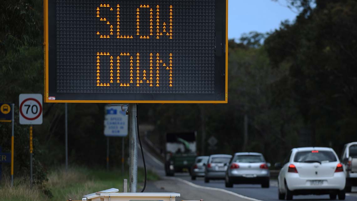 Warning signs reduce speeds - Car News | CarsGuide