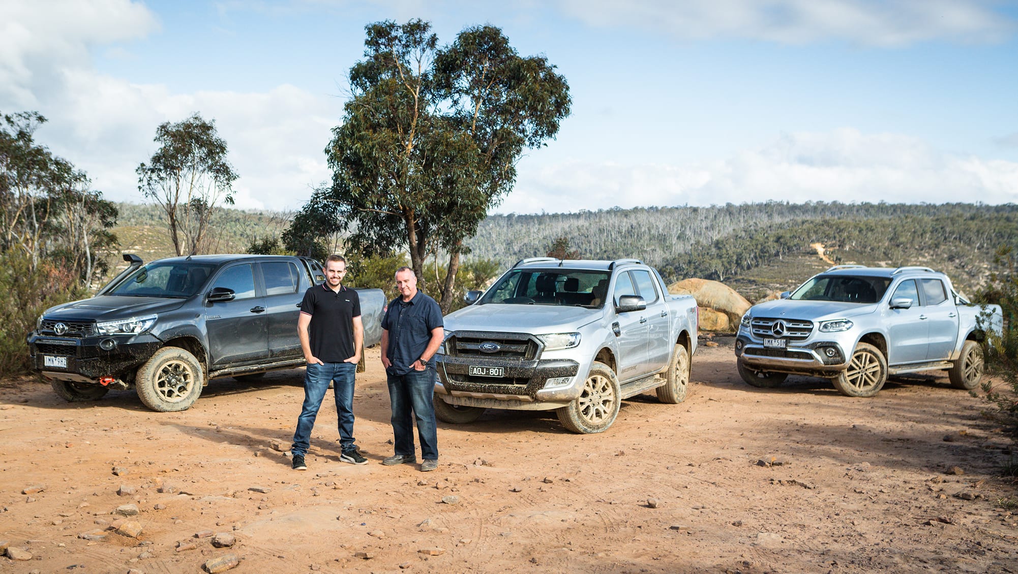 Ford Ranger vs Toyota HiLux vs Mercedes X-Class Ute Comparison Review ...