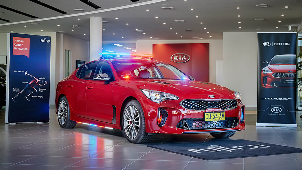This Kia Stinger police car is the 'digital police car of the future ...