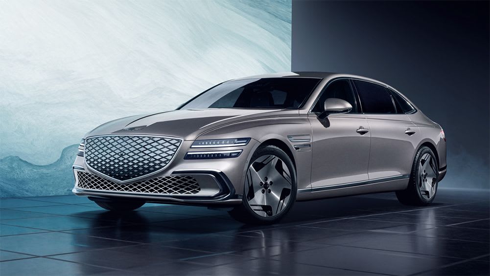 2025 Genesis Electrified G80 revealed with an even longer wheelbase ...